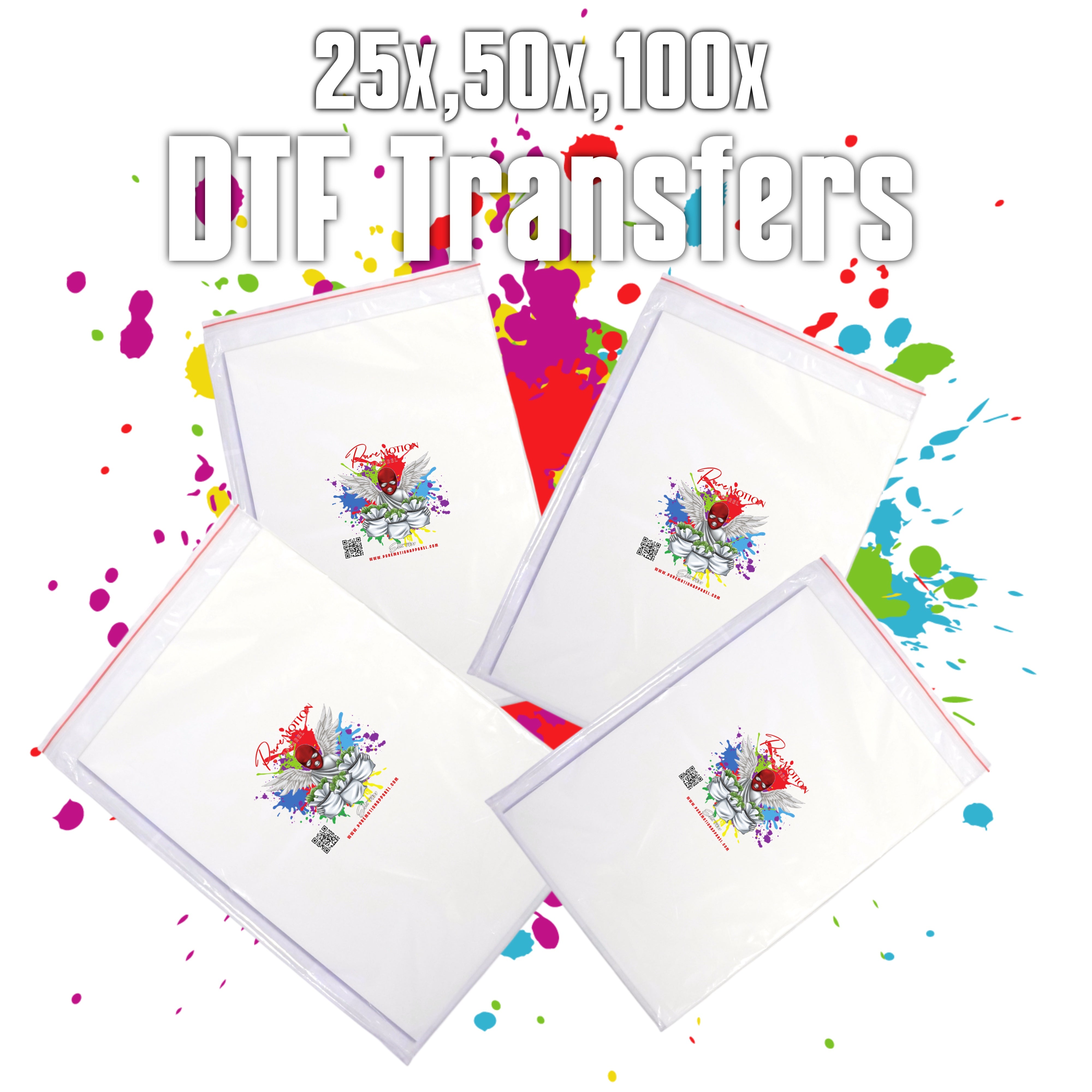 Cold Peel DTF 13" X 19” DTF sheets – Pure Motion